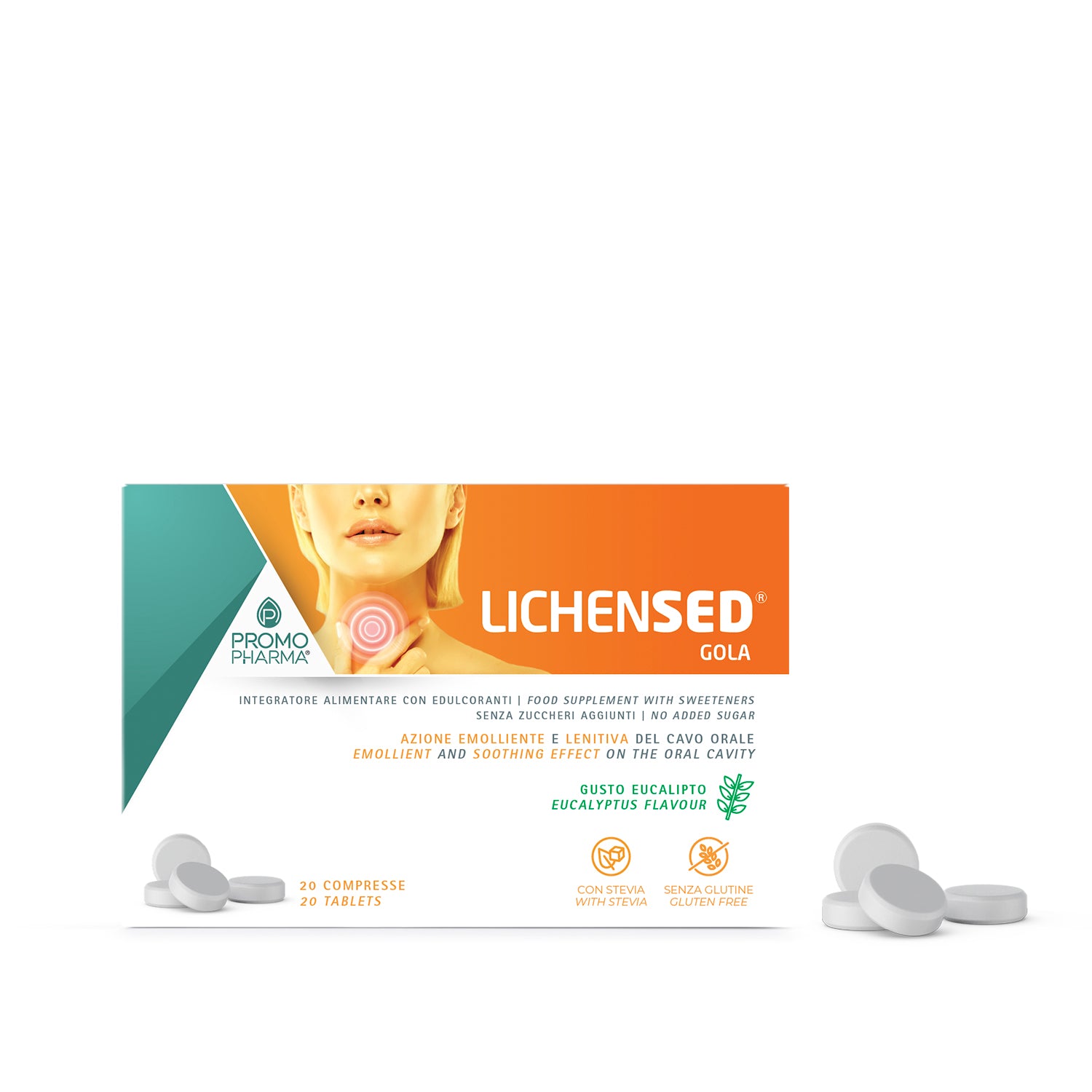 Lichensed Tablets – Eucalyptus Flavour – PromoPharma